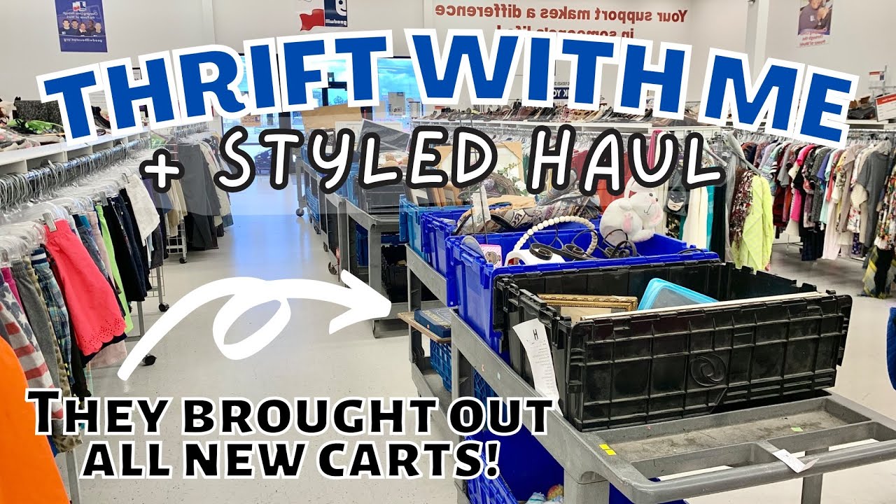 NEW BINS Just Rolled Out! THRIFTING at GOODWILL for HOME DECOR + STYLED ...