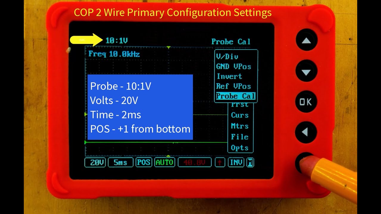 uScope Coil Over Plug Primary Configuration Settings on a 2 wire COP ...