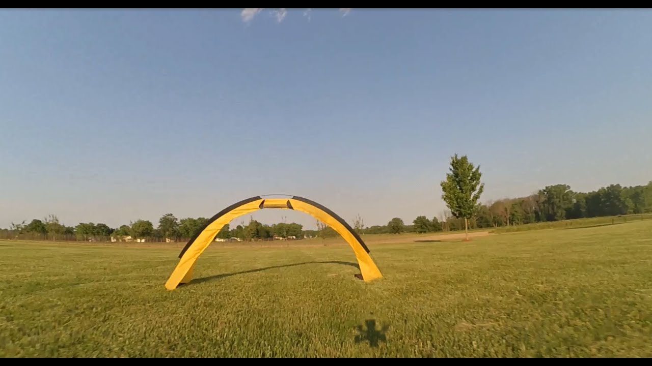 first race gates and in fpv - YouTube
