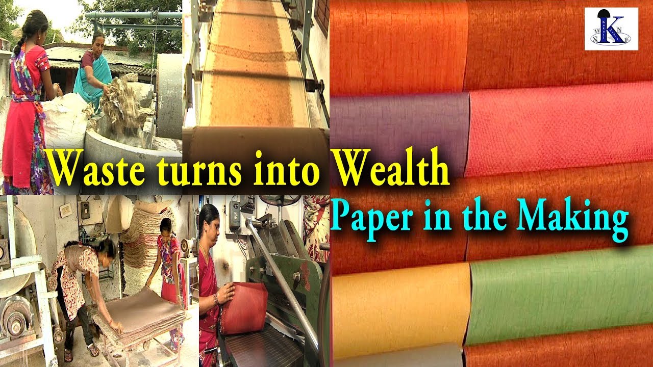 How to make Recycled Paper - Waste turns into Wealth - YouTube