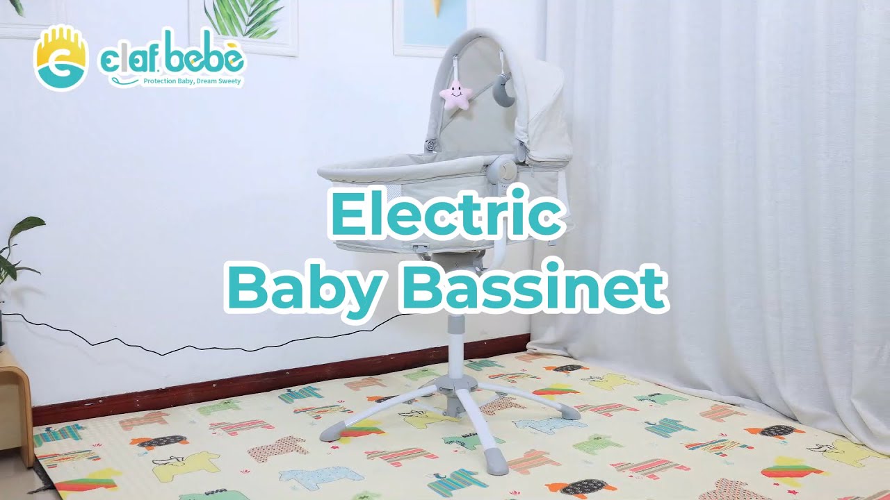 Clafbebe | Electric Baby Bassinet Functional Demonstration - YouTube