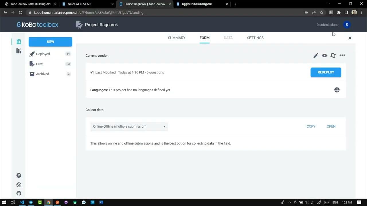 KoboToolbox API - Part 2 - Create submissions (1) - YouTube