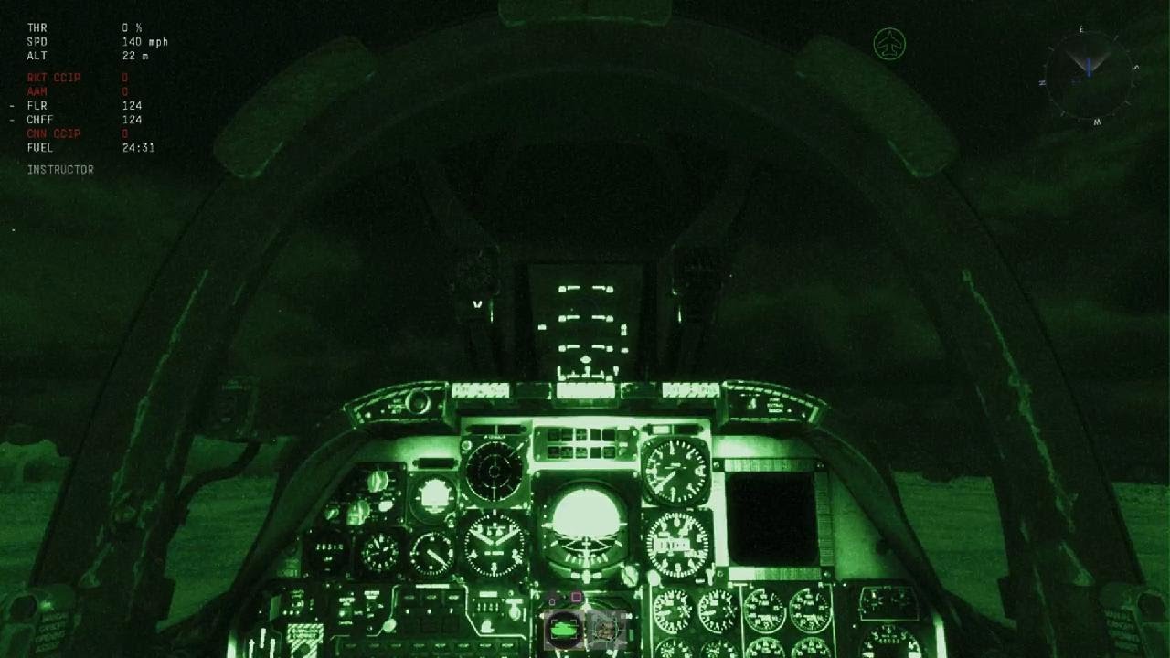 A10-A Warthog night landing practice - YouTube