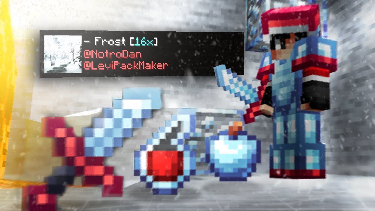 Frost 16x | Minecraft Christmas FPS PVP Pack RELEASE (1.8 + MCPE) - YouTube