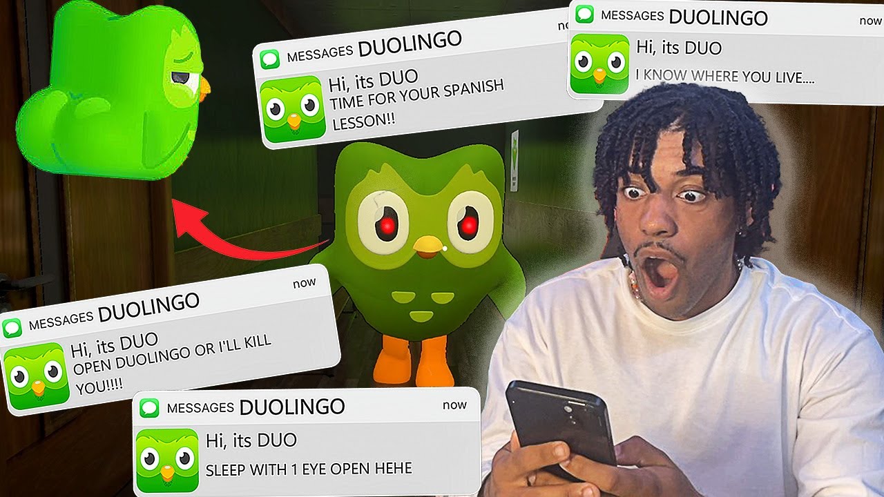GETTING ATTACKED BY DUOLINGO... - YouTube