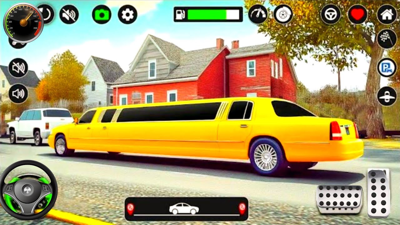 limousine car driving simulator on off-road forest driving gameplay ...