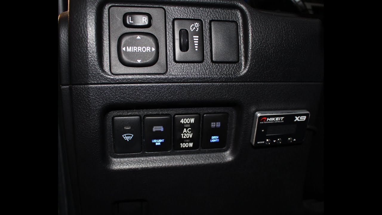 How to wire aftermarket switches 5th Gen 4Runner - YouTube