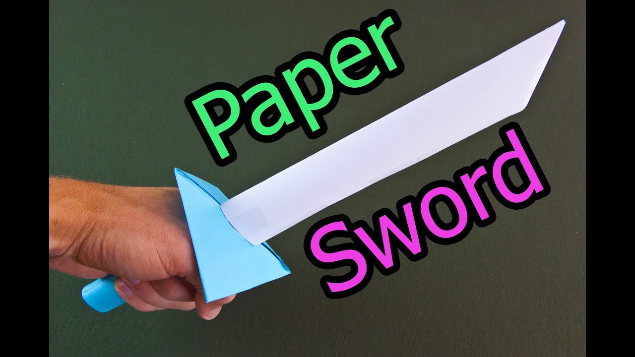 How to make a paper sword - YouTube