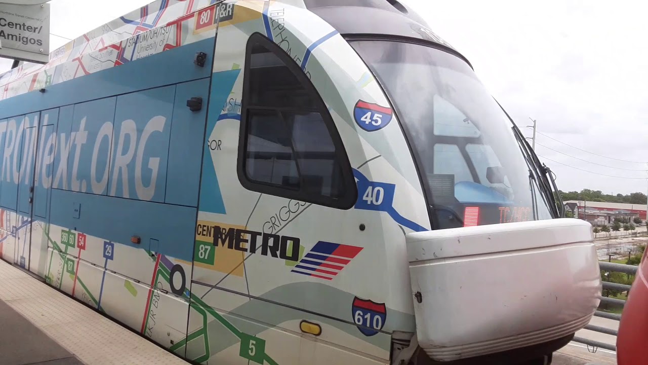 Metro light rail red line burnett station - YouTube