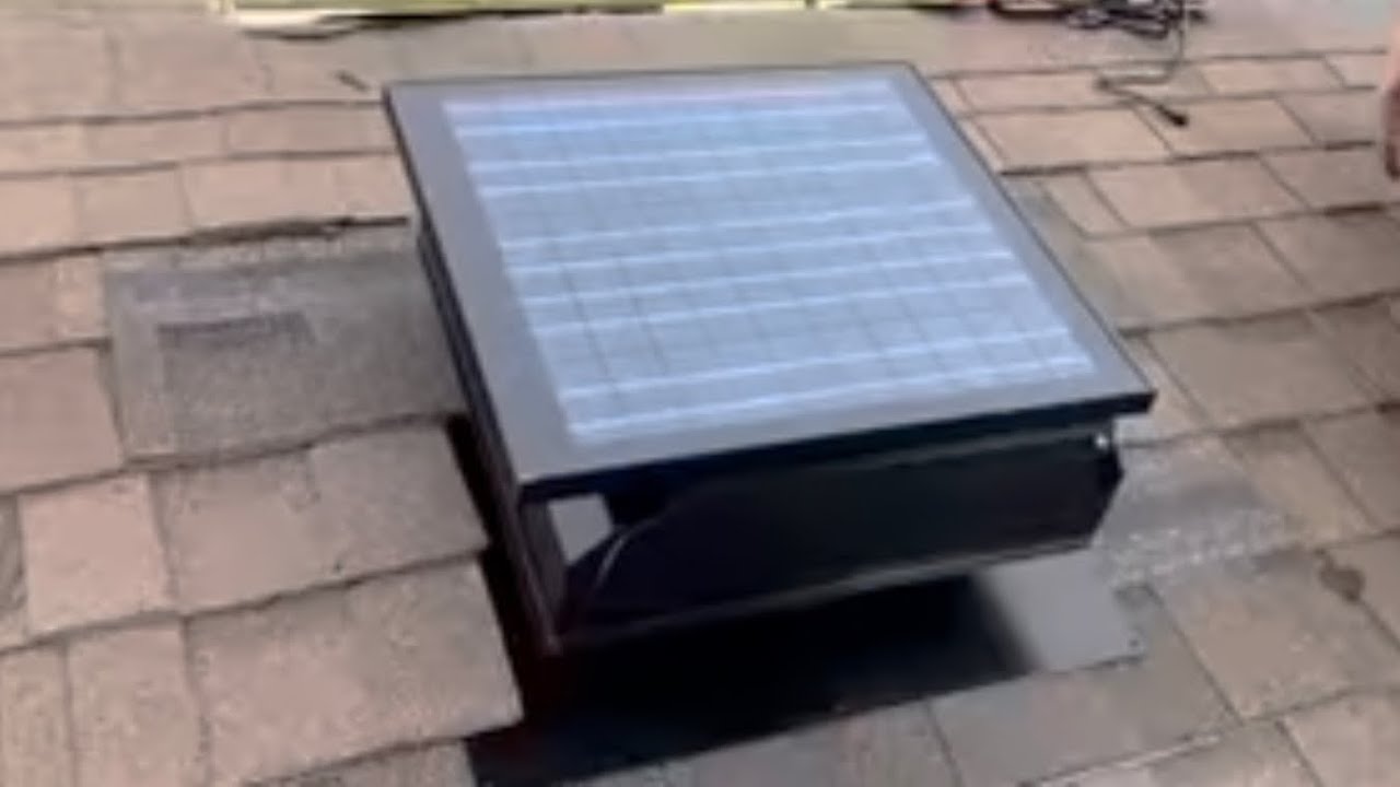 Solar Attic Fan Installation - YouTube