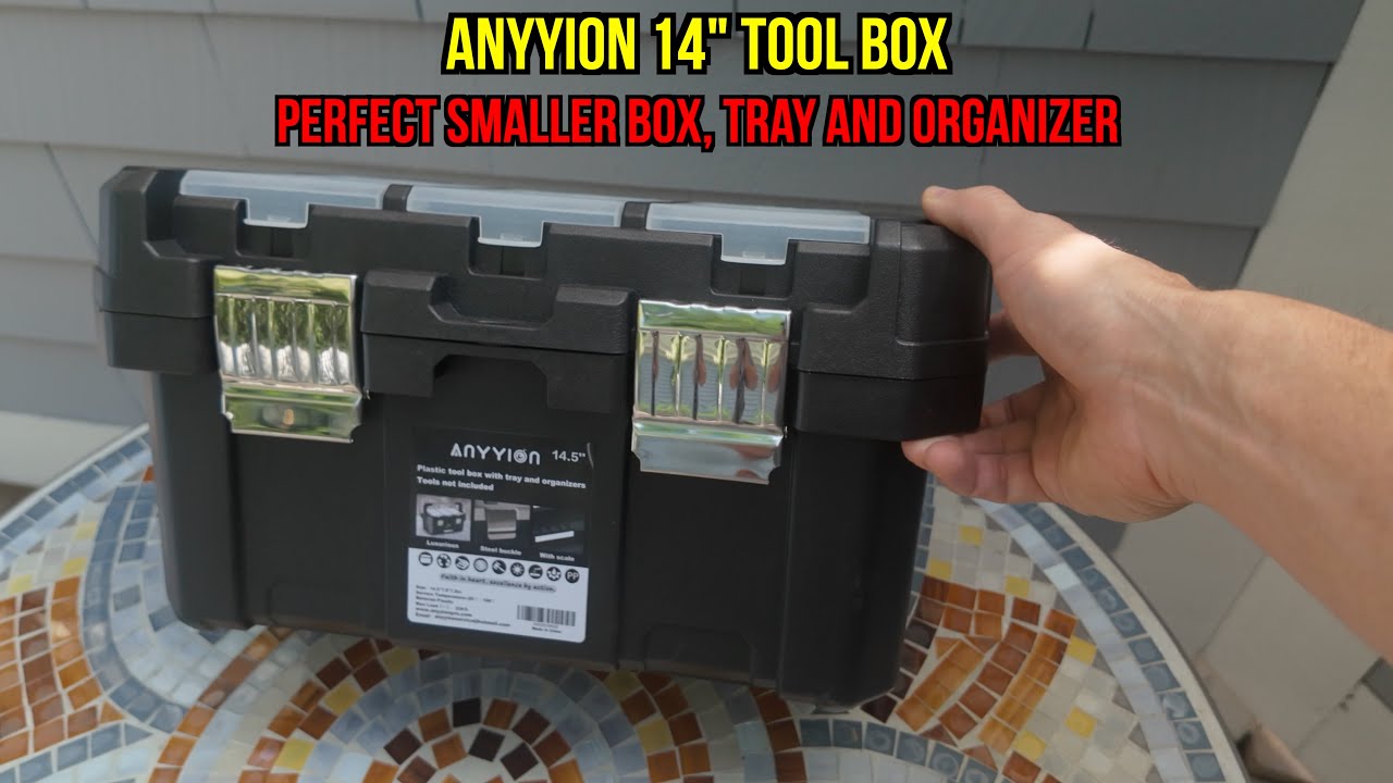 Anyyion 16.5-inch Tool Box - YouTube