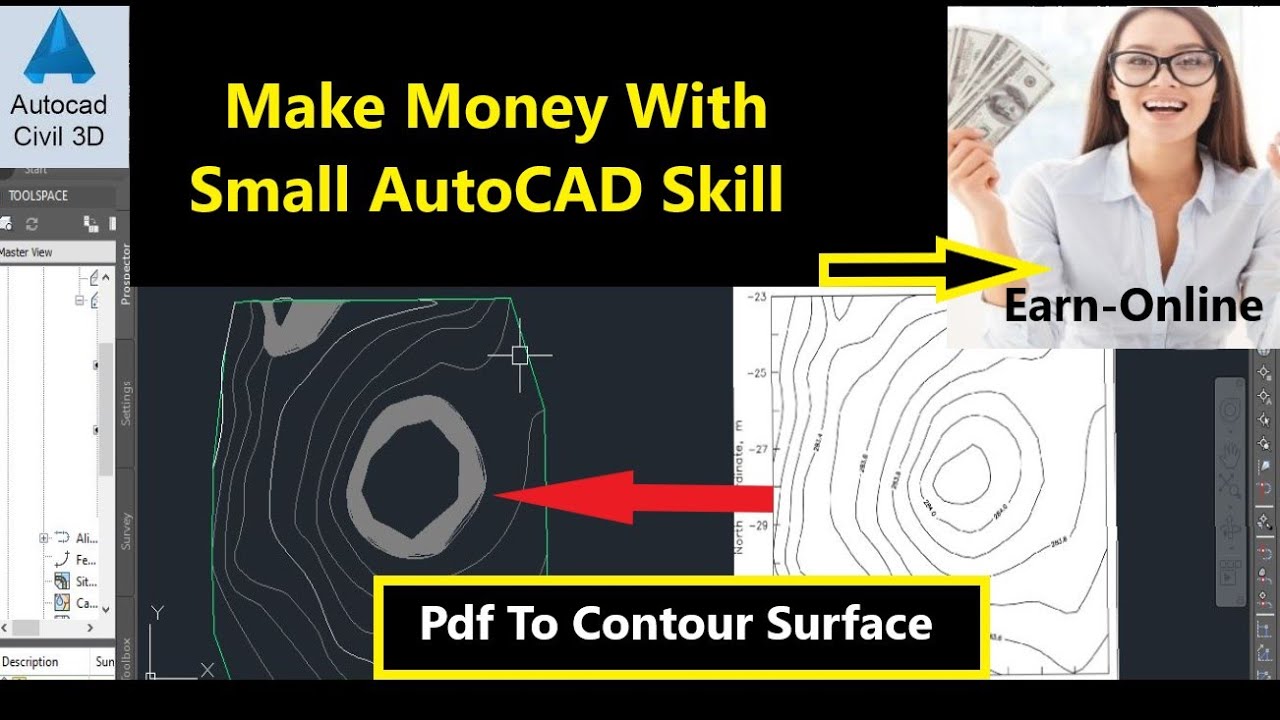 How To Create Civil 3d Surface From Pdf Contour Lines | Earn Online ...