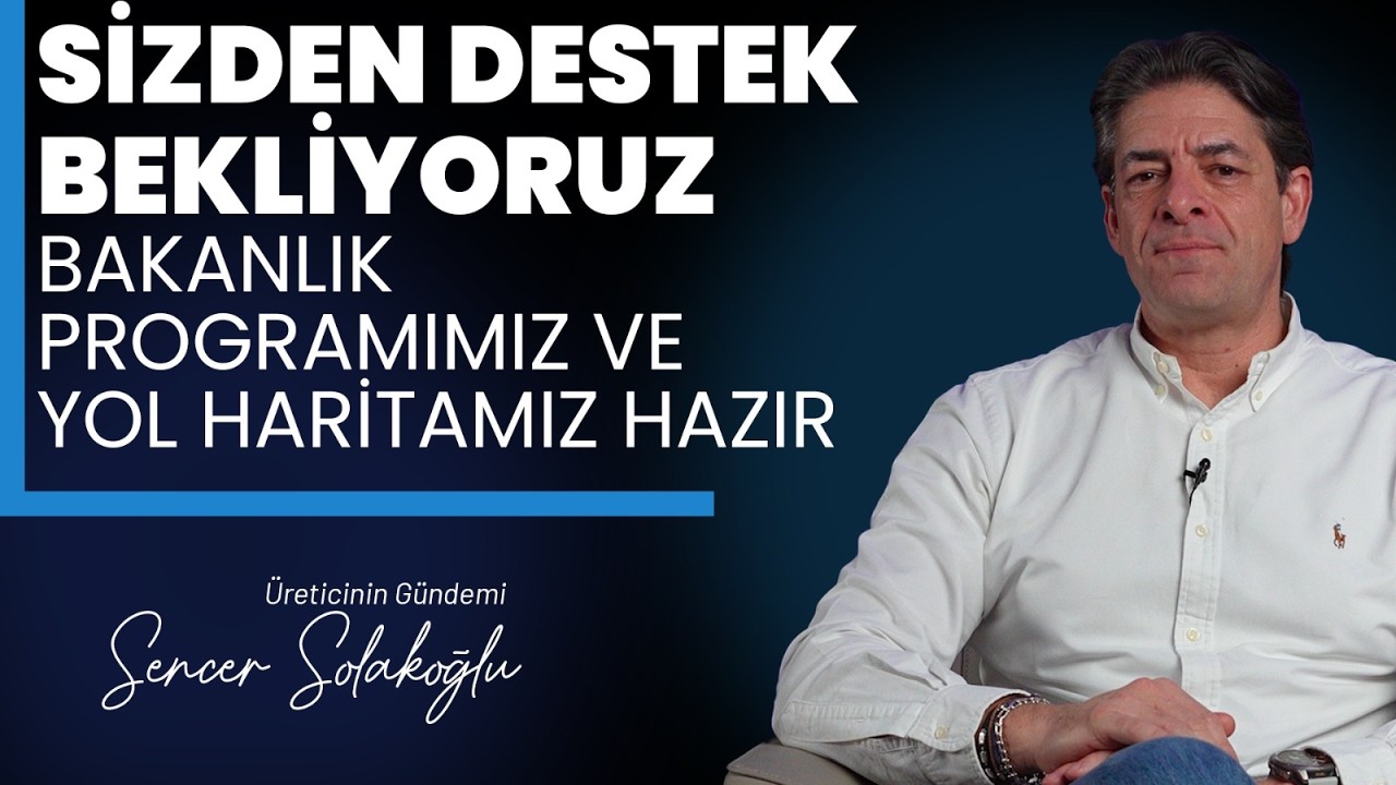 Sizden Destek Bekliyoruz. Bakanlık Programımız ve Yol Haritamız Hazır ...