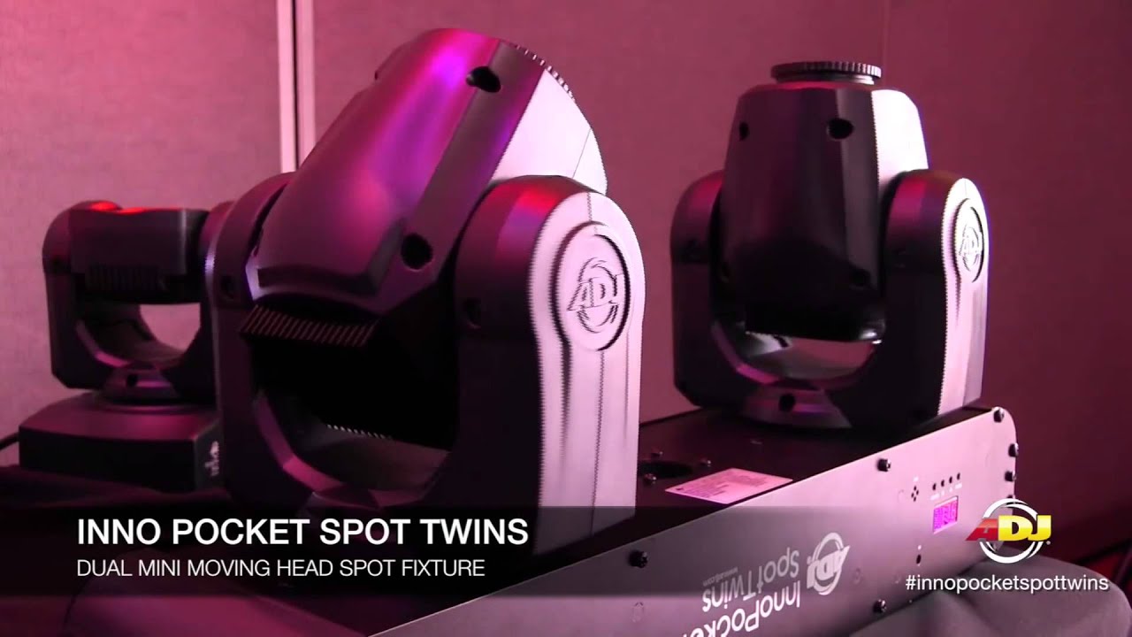 American DJ Inno Pocket Spot Twins - Dual Moving Heads - YouTube