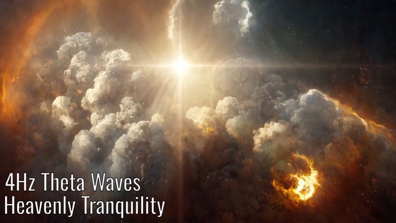 Heavenly Tranquility: Isochronic Theta Waves 4Hz Meditation - YouTube