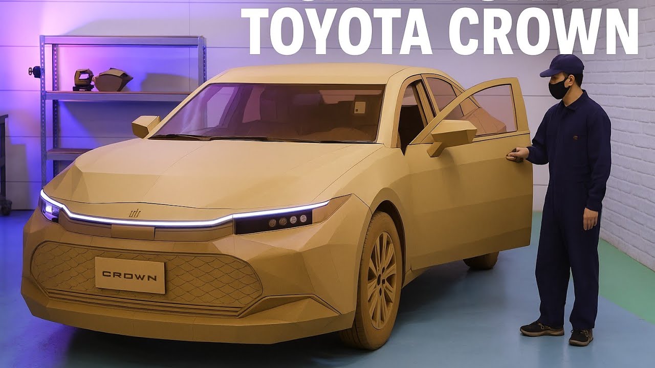 REAL Toyota Crown Made from Cardboard – You Won’t Believe How It Works ...