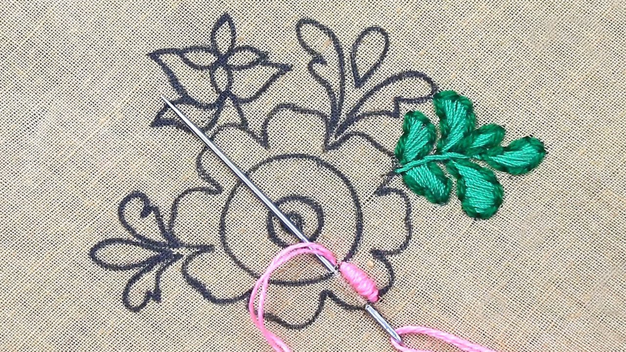 excellent combination of Brazilian Embroidery (bullion knot rose stitch ...