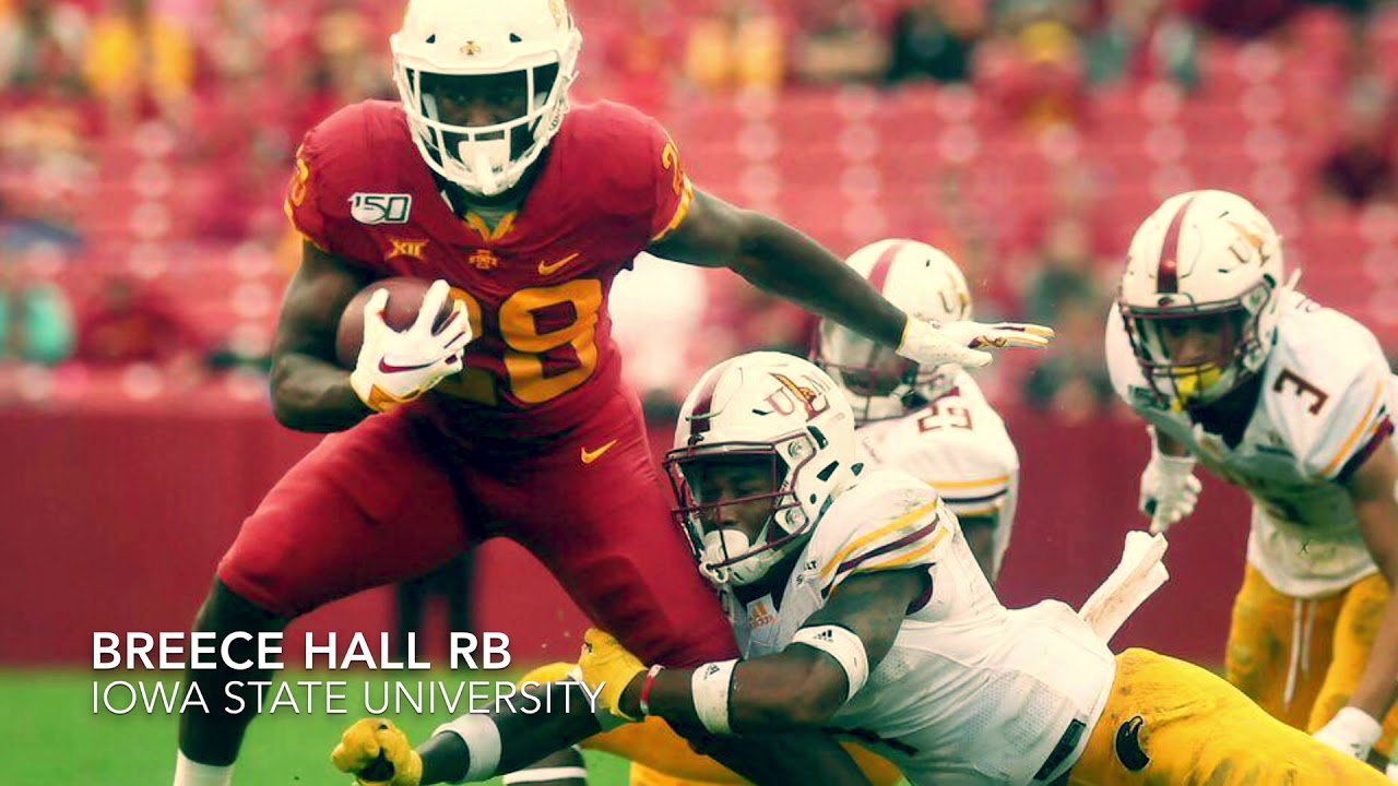 Breece Hall a RB for Iowa State | Life and Football - YouTube