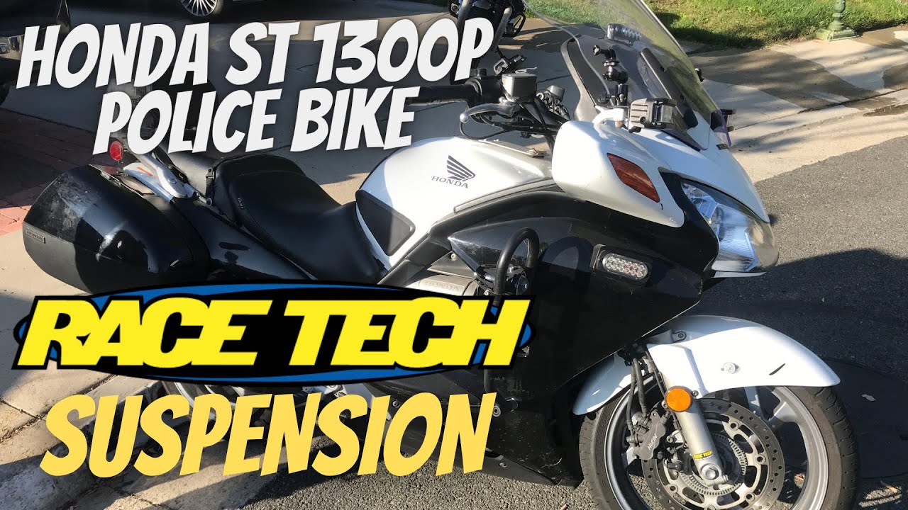 HONDA ST1300 new RACE TECH suspension. - YouTube