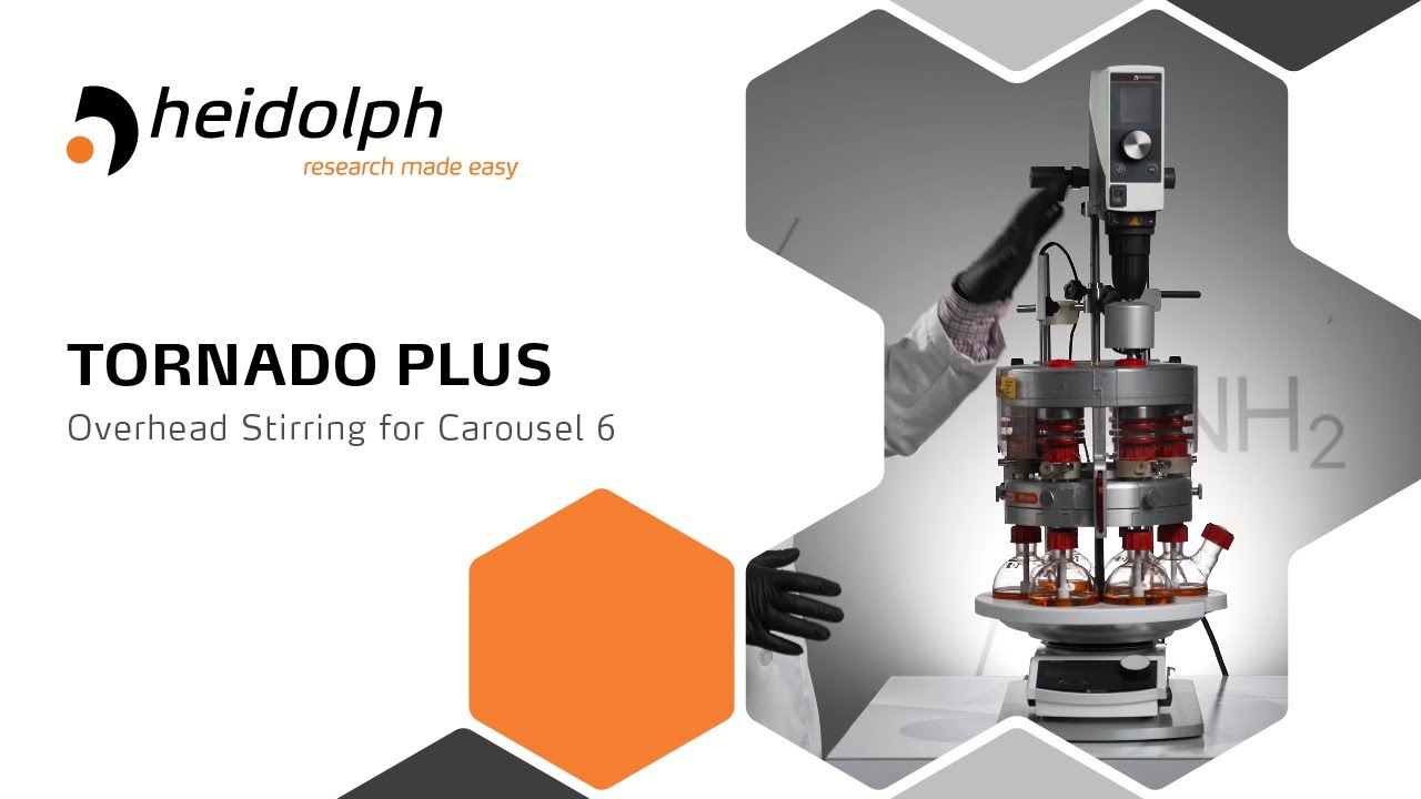 Tornado Plus - Overhead Stirring System for Carousel 6 - YouTube