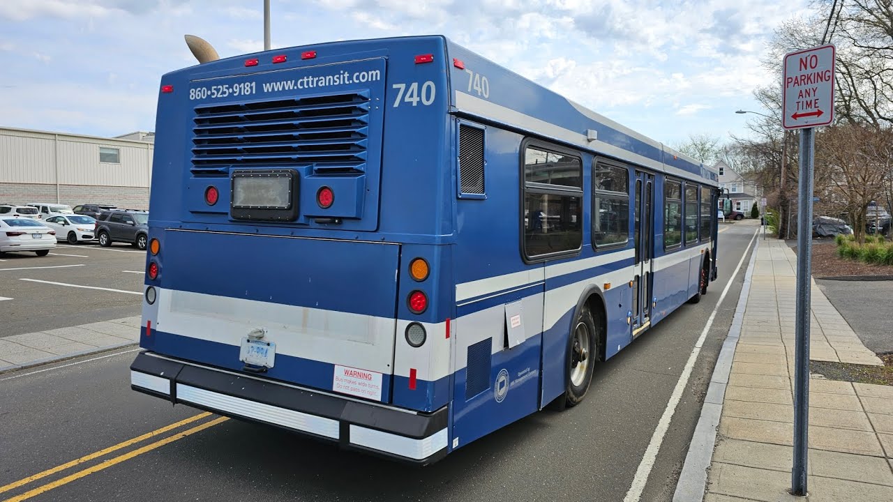 CT Transit: Onboard 2007 New Flyer D40LF #740 on Route 334 to ...
