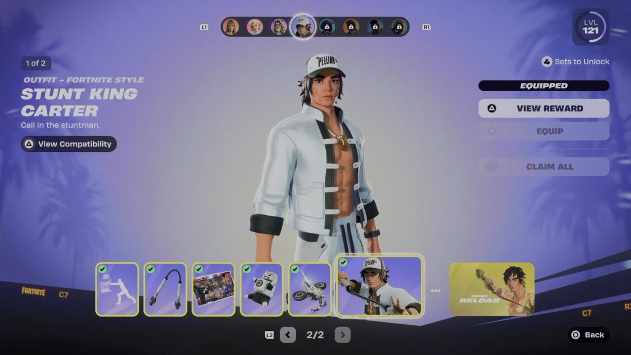 How to Unlock Stunt King Carter Skin in Fortnite | Battle Pass Rewards ...