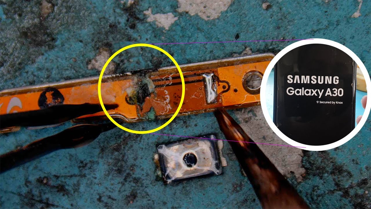 Restore Samsung Galaxy A30 Power Key Not working - YouTube