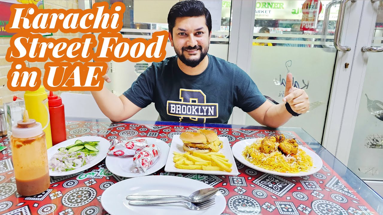 Karachi Street Food in UAE 🇦🇪 | Bun Kabab | Paratha Roll [4K] - YouTube