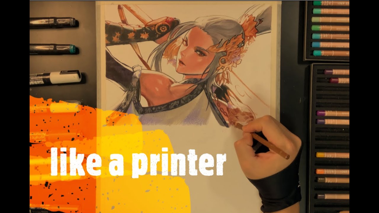 Drawing Like A Printer (DNF 진 베가본드) - 아트캉[Art KANG] - YouTube
