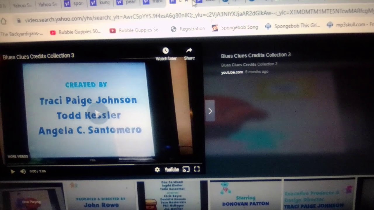 Blue's Clues Closing with Spongebob Credits Remix - YouTube