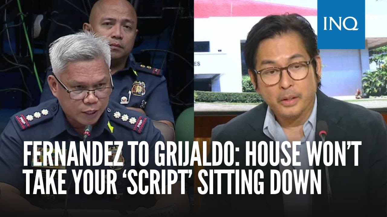 Fernandez to Grijaldo: House won’t take your ‘script’ sitting down ...