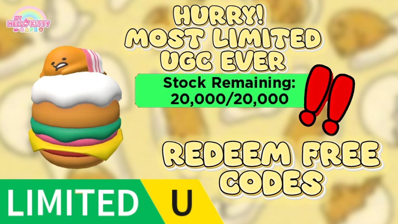 FREE CODES to get the Gudetama Cute Backpack Limited UGC! | Roblox My ...