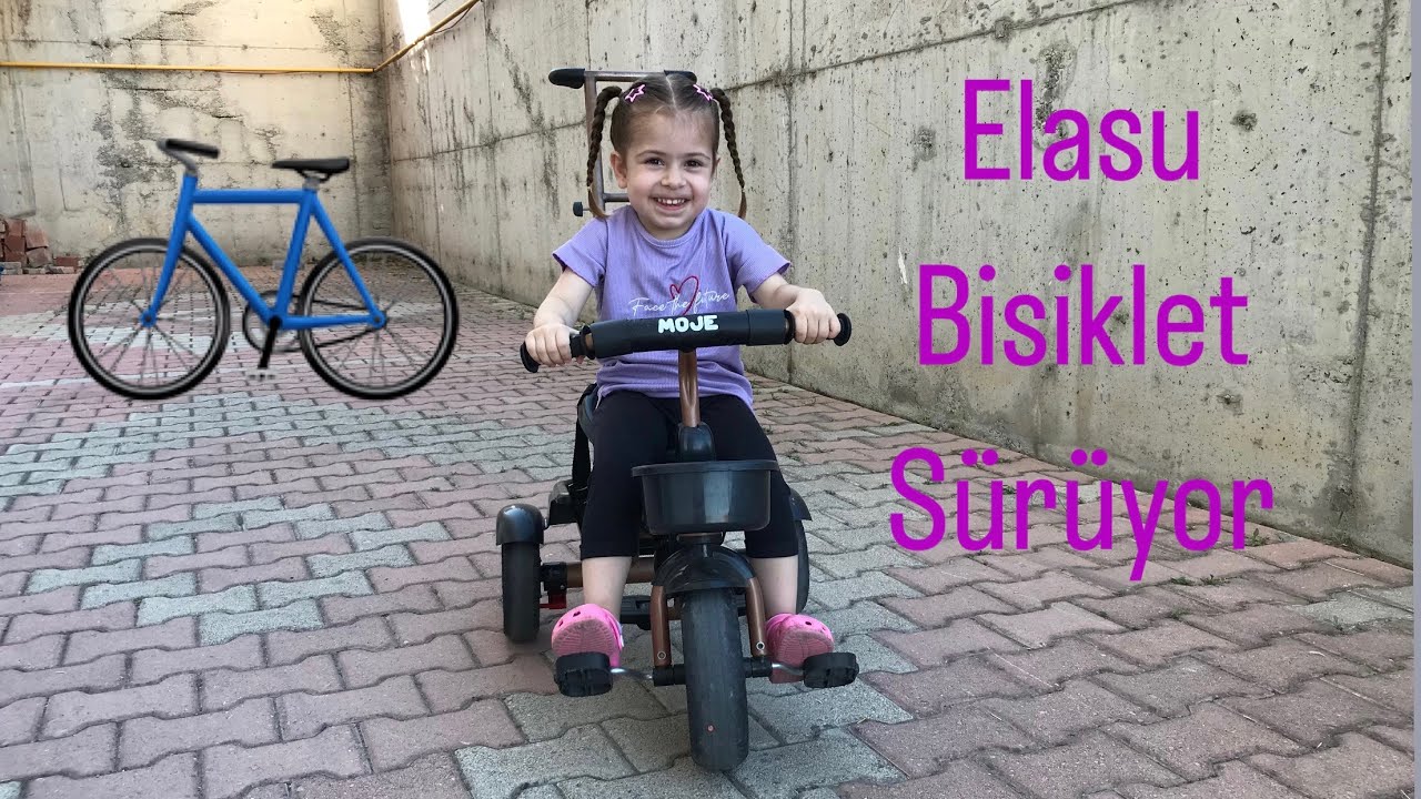 Elasu bisiklet sürüyor #eğlenceliçocukvideoları #çocukvideoları #baby # ...