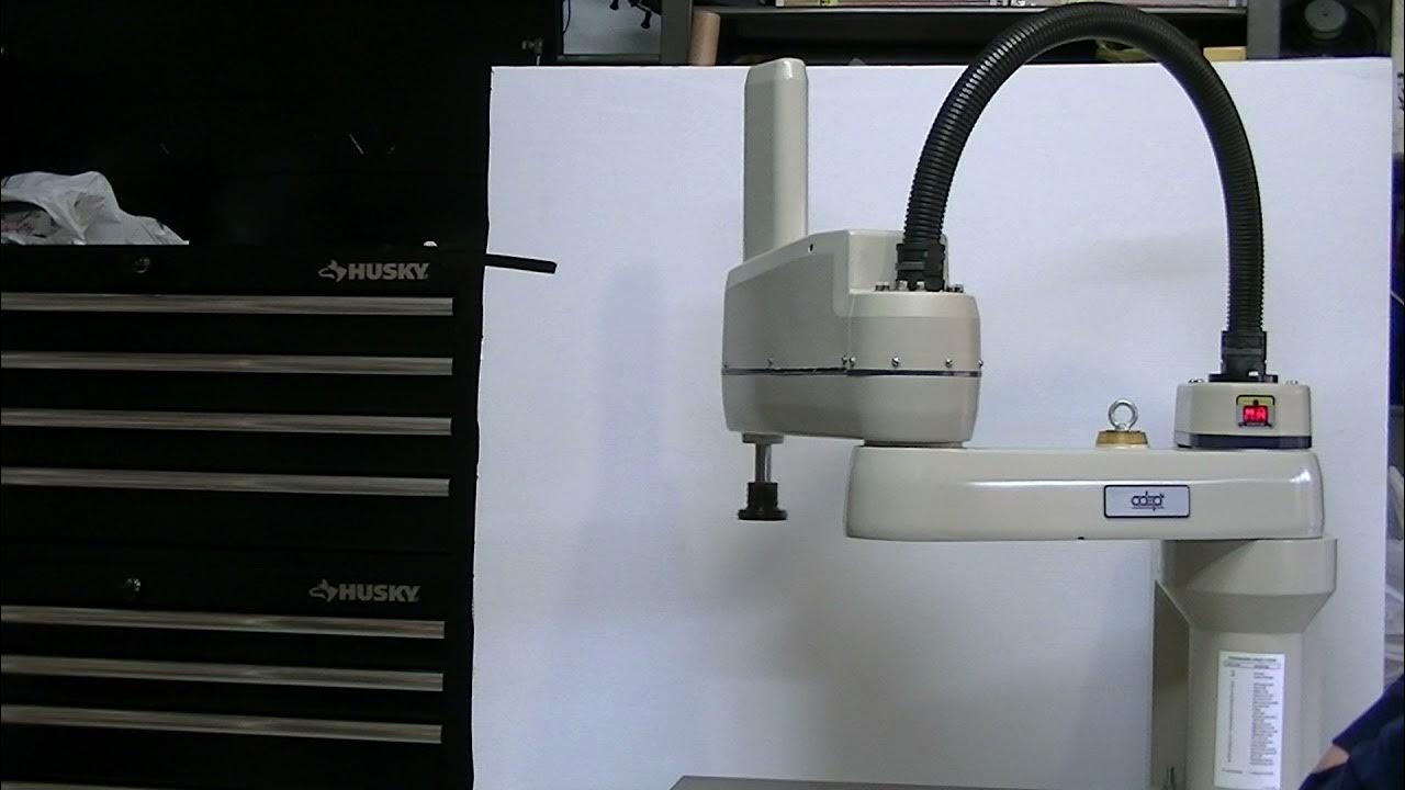 Adept Cobra S800 Scara robot arm movements - YouTube