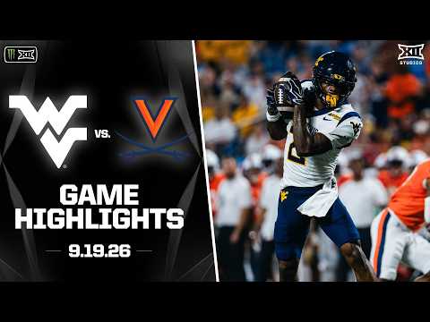 West Virginia vs. #25 Virginia Highlights | 2026 Monster Energy Big 12 Football
