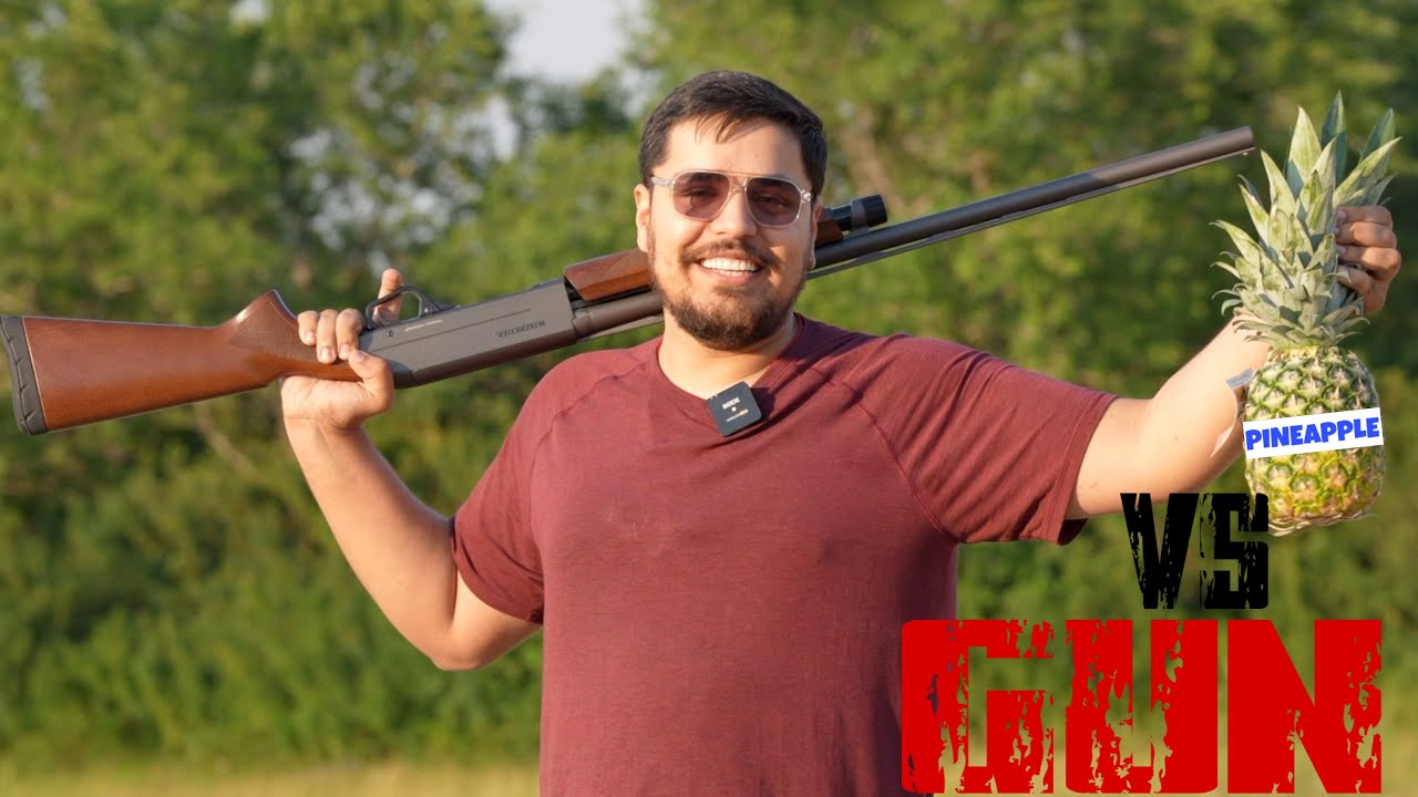 PINEAPPLE VS GUN - YouTube