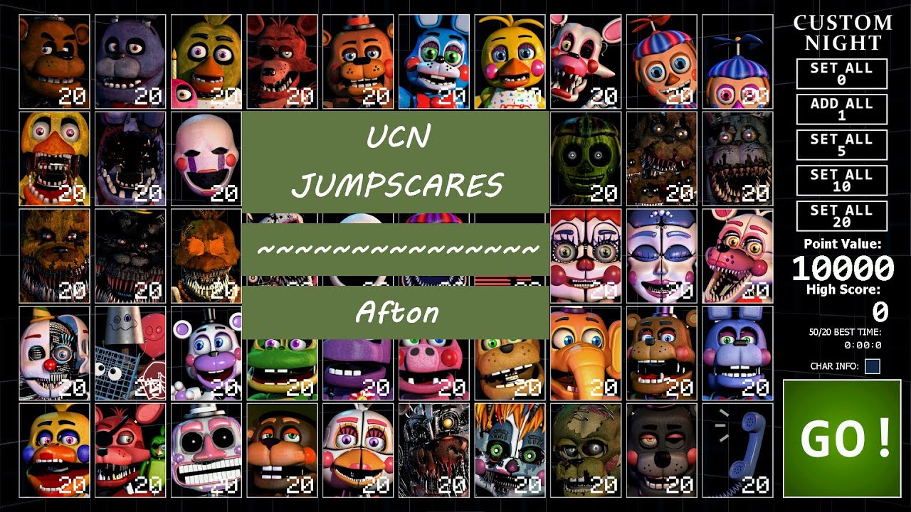 Ultimate Custom Night | UCN - Afton (JUMPSCARE) - YouTube