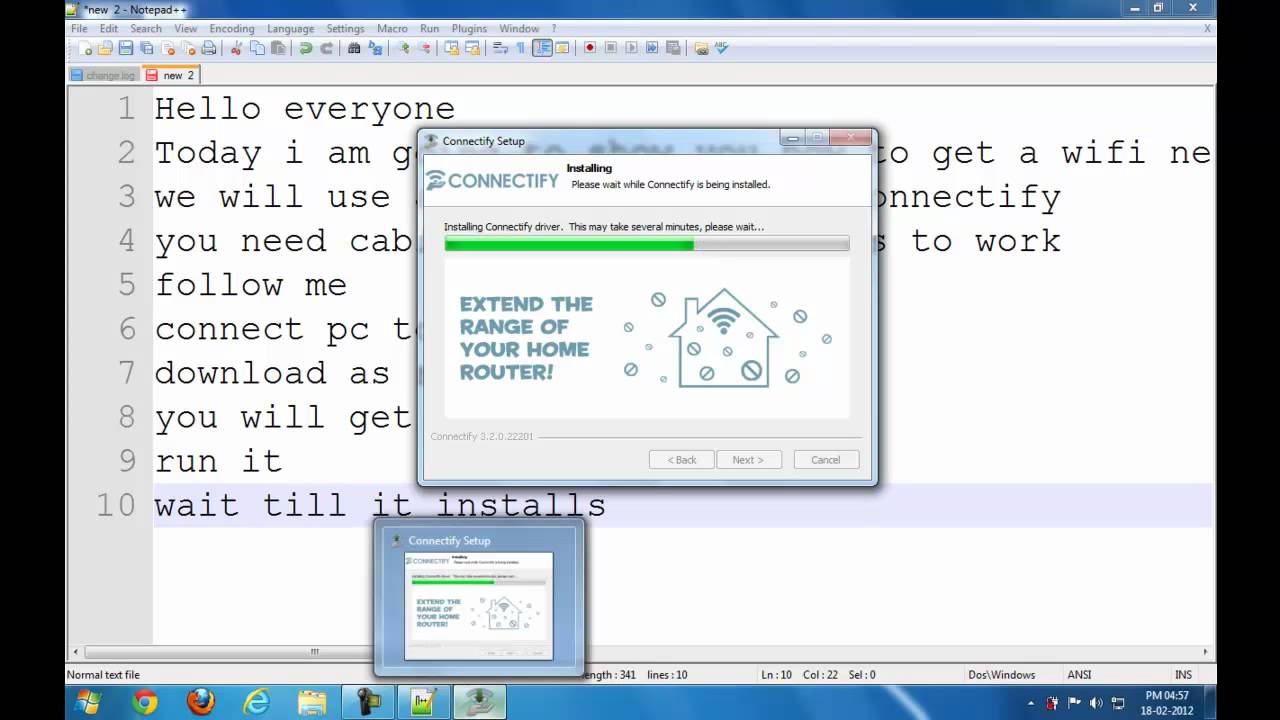 How to connect any device to wifi using Pc as router - YouTube