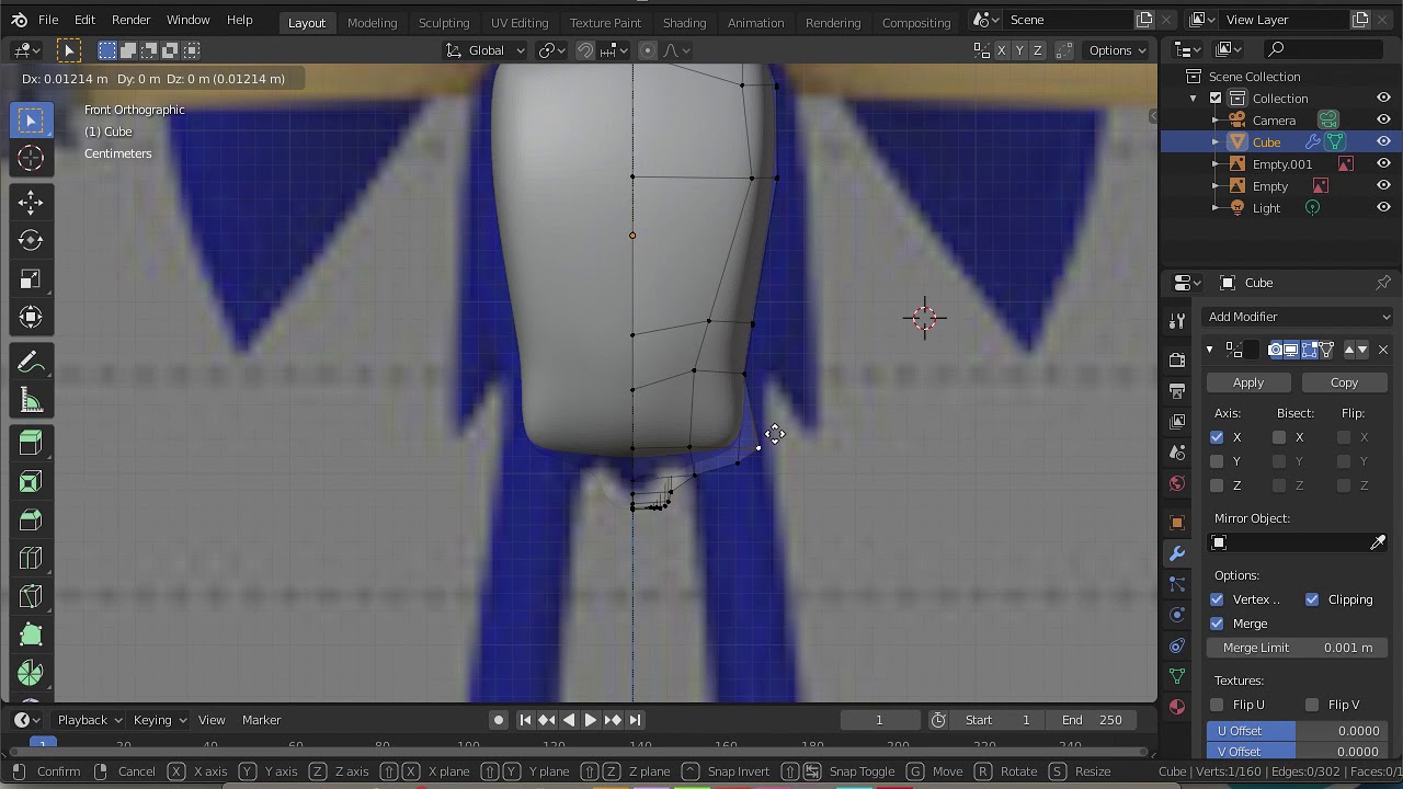 Sonic (torso y piernas) parte 5 - Modelado en Blender - YouTube