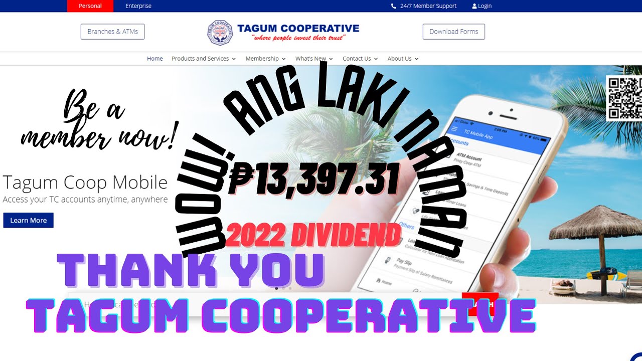₱13,397.31 | TAGUM COOPERATIVE DIVIDEND RELEASE FOR THE YEAR 2021 - YouTube
