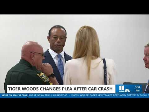 Tiger Woods changes plea after car crash