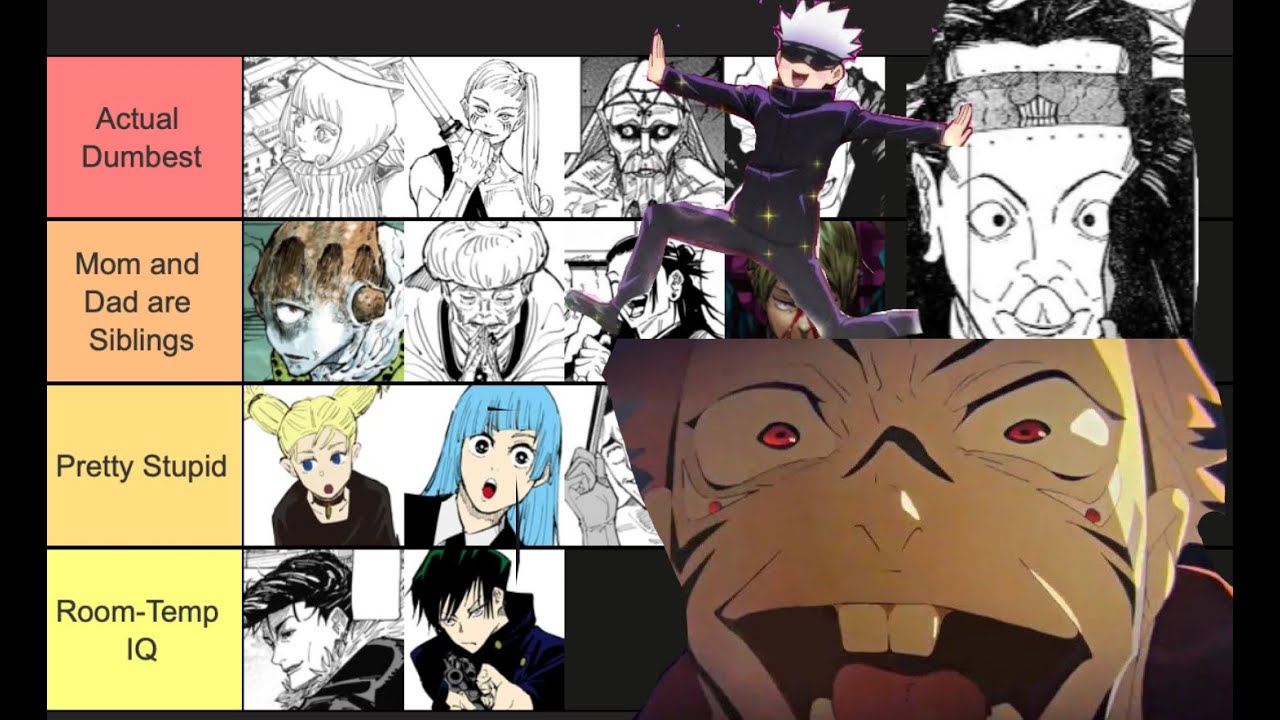 The DUMBEST Characters of Jujutsu Kaisen Tierlist - YouTube