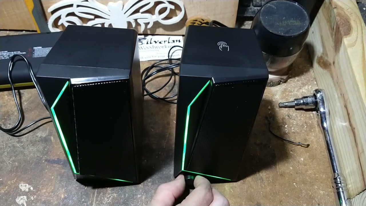 LENRUE Portable USB-C compatible Computer Speakers - YouTube