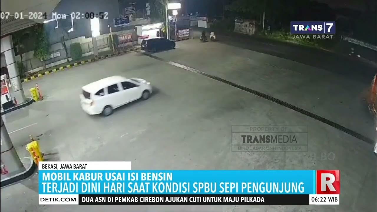 Pengemudi Mobil Kabur Setelah Mengisi Bahan Bakar di Bekasi - YouTube