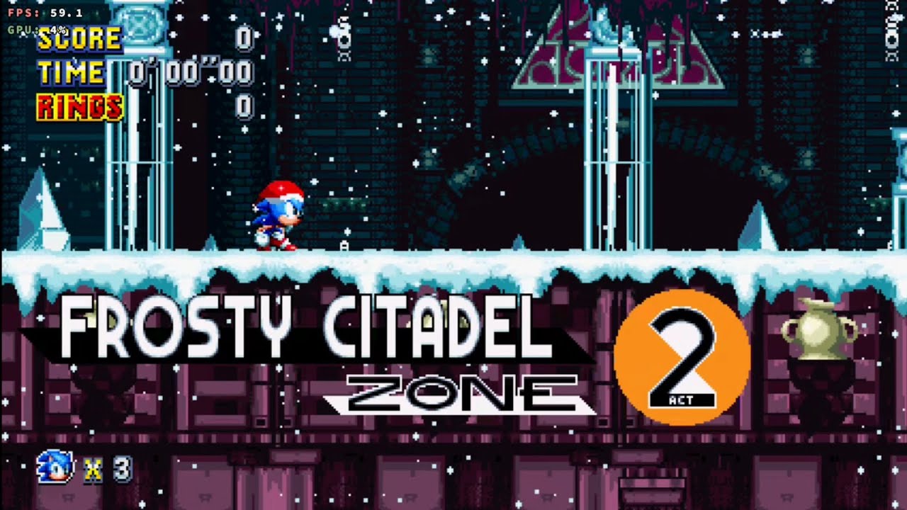 Frosty Citadel Zone Showcase Sonic Mania Gaiden Mod BoxEmu Android ...