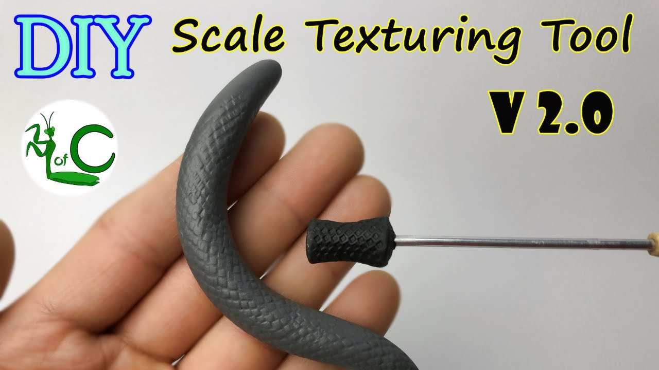 DIY - Scale Texturing Tool V 2.0 _Polymer Clay Sculpting Tools_Life of ...