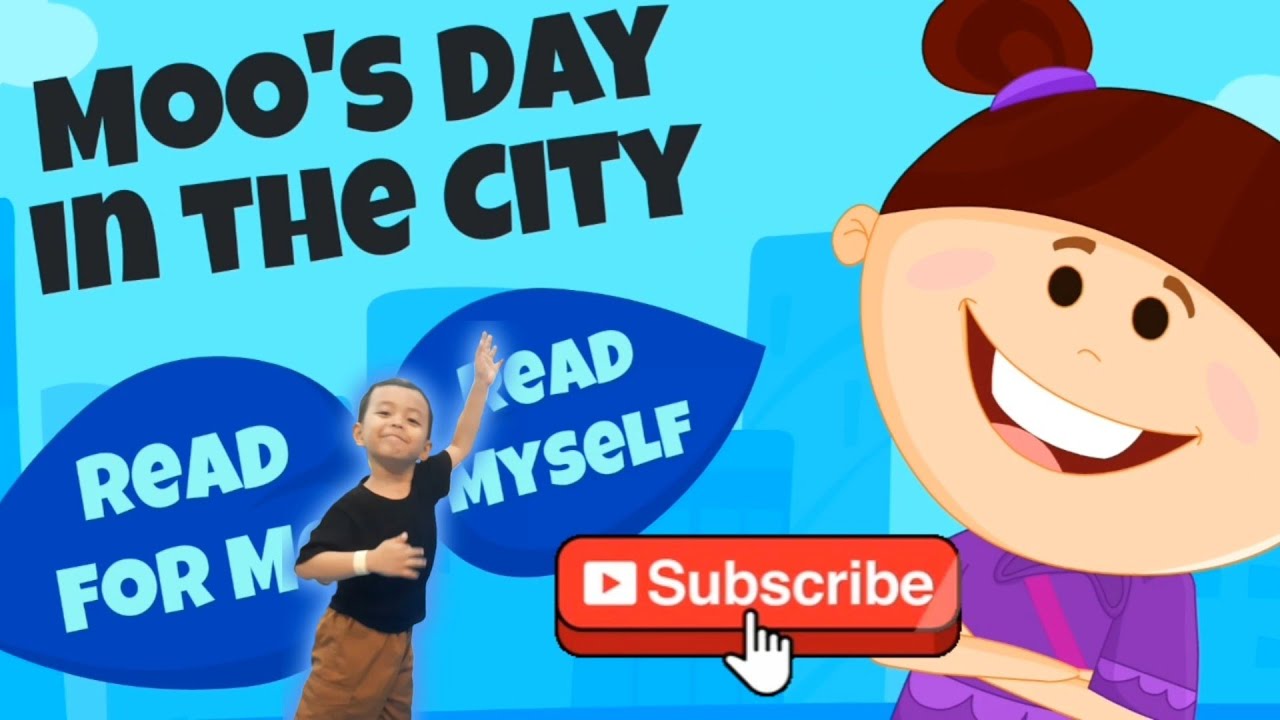 Story of Moo's Day in the City and Moo helps Mom & Dad - YouTube