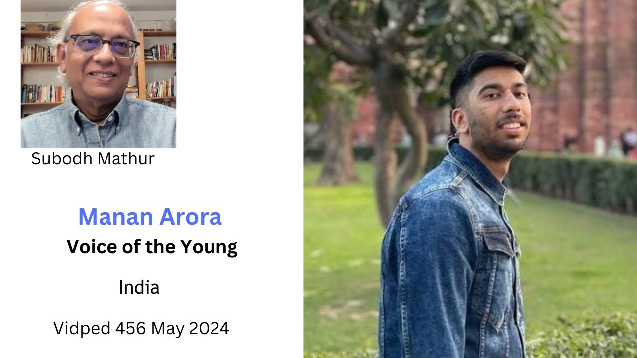 Manan Arora India Voice of the Young Vidped 457 May 2024 - YouTube