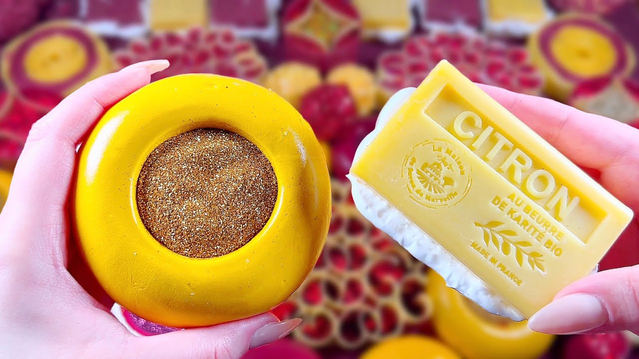 ASMR SOAP | ODDLY SATISFYING | CLAY CRACKING | LUXURY SOAP CRUSHING ...