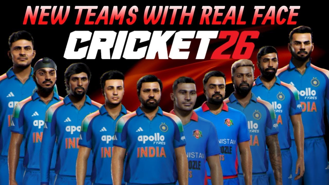Cricket 26: How to Download New Teams (Real Faces & Jerseys) | India ...